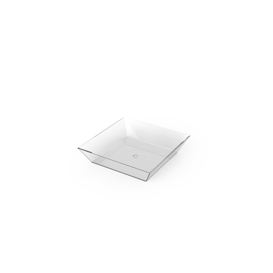 Mini Plato 6x6 Cristal (x120) - AjiDiseño
