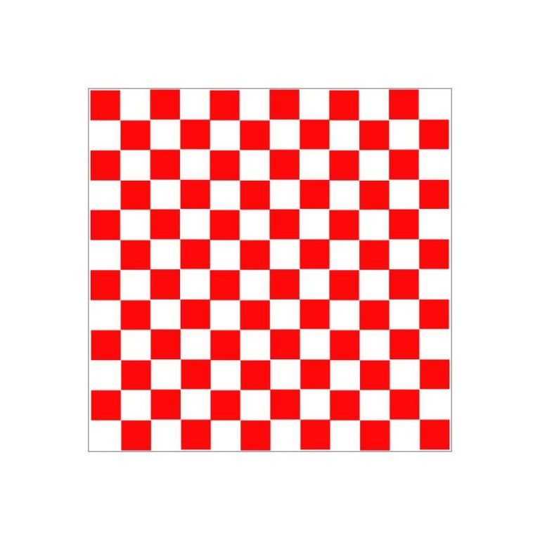 Papel Parafinado a cuadros rojo 20x25 cm (1000 unidades) - AjiDiseño